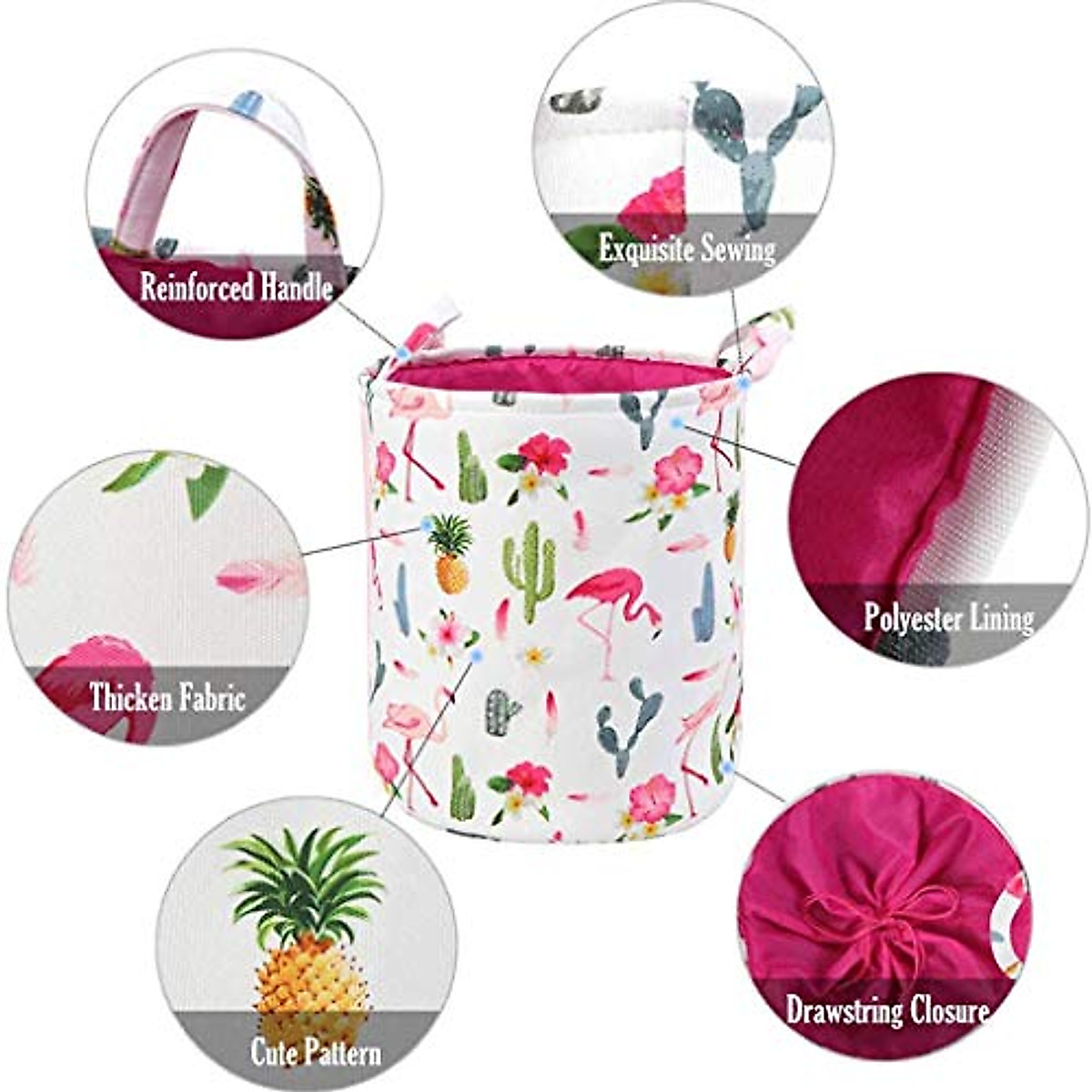 TBGFPO Storage Basket-Large Sized Storage Basket Waterproof Coating Organizer Bin Laundry Hamper for Nursery Clothes Toys