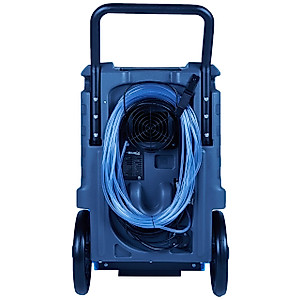BlueDri BD-76 Commercial Dehumidifier for Home, Basements, Garages, and Job Sites. Industrial Water Damage Equipment - Pack of 1, Blue