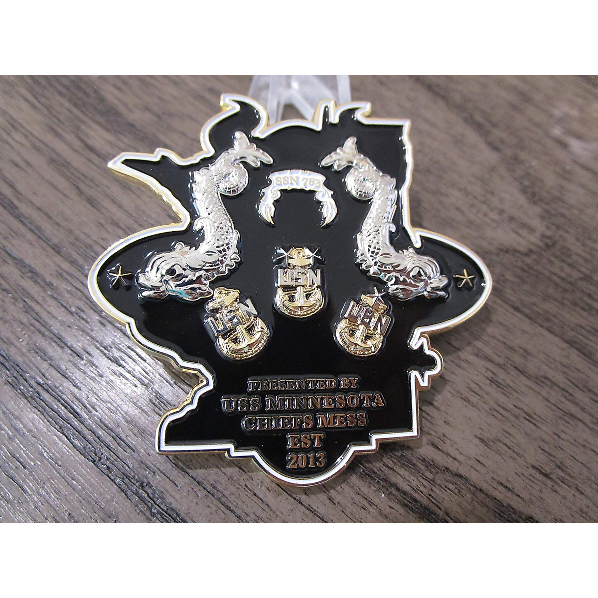 United States Navy USS Minnesota SSN 783 Chief Petty Officer Chiefs Mess Challenge Coin