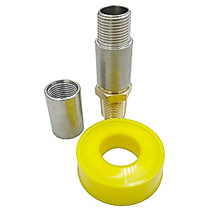 MENSI Propane Fire Pit Flame Air Mixer Orifice Nozzle Valve Jet for 60000 BTU Burner Fireplace with 1/2" NPT Fitting