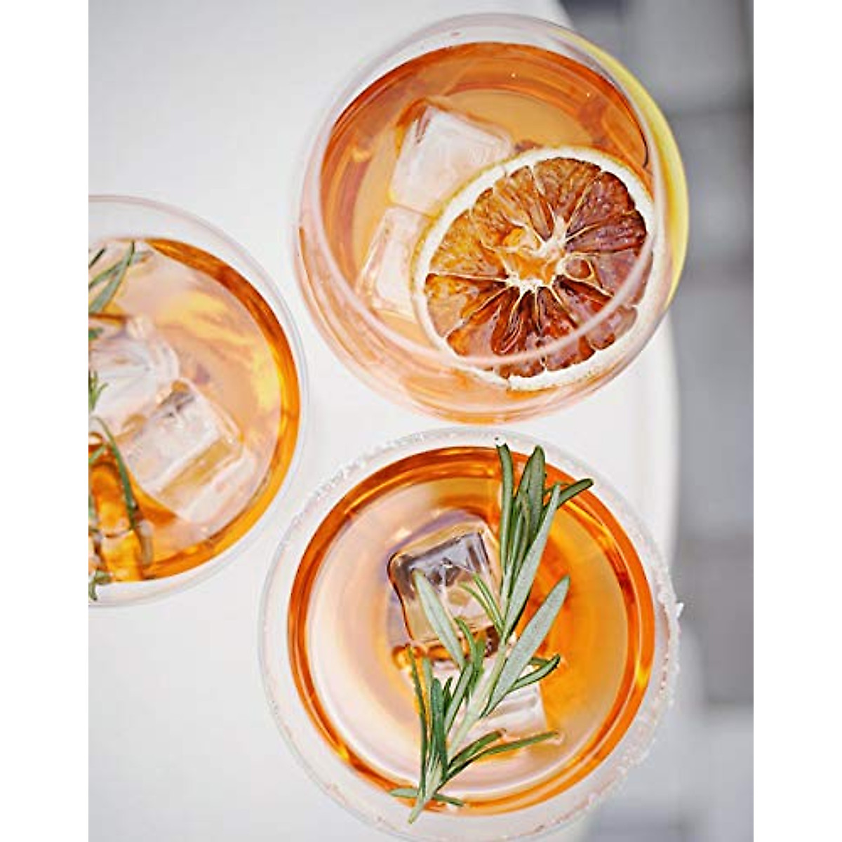 FIXTADE Clear Coffee Mugs Set of 2 - Double Wall Cups with Handle - Glass Tea Mugs Each 12 Ounces（ 350ml）