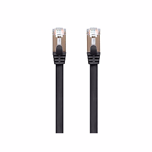 Monoprice Cat7 10ft Black Patch Cable Double Shielded (S/FTP) 26AWG 10G Pure Bare Copper Snagless RJ45 Entegrade Series Ethernet Cable