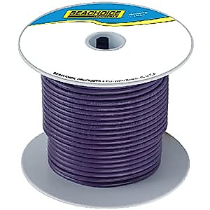 SEACHOICE Tinned Copper Marine Wire (Color: Purple, Size: 100', Option: 14 awg)