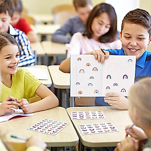 AOLDHYY Boho Rainbow Stickers Teac