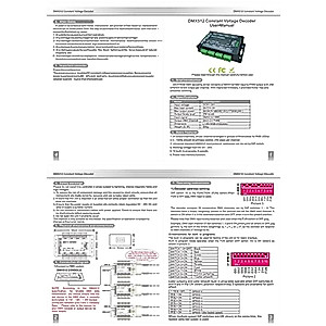 High Power 24 Channel 3A/CH DMX512 Controller Led Decoder Dimmer for Project