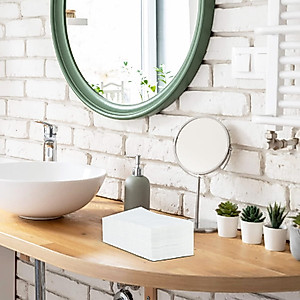 100 Pack Paper Napkins Guest Towels Disposable, Premium Quality 2-ply Dinner Napkins Disposable Soft, Absorbent, Party Napkins Wedding Napkins for Kitchen, Dinners or Events (white paper, Count, 100)