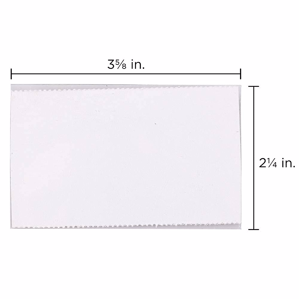 JAM PAPER Plastic Name Tags with Pin - 3 5/8 x 2 1/4 - Clear - 24/Pack