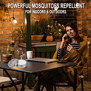 Xoccoiaf Mosquito Repellent Outdoor,Made with Natural Ingredients, Powerful Mosquito Deterrent Indoors, Mosquito Control for Kids and Adults,Mosquito Repeller for Patio,Yard,Camping,Travel 2-Pack