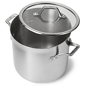 Calphalon 1833953 AccuCore Stainless Steel Stock Pot with Cover, 8-Quart