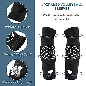HYXITVCG Volleyball Arm Sleeves for Girls,Volleyball Arm Sleeves,Volleyball Gear for Girls Boys,Volleyball Gifts for Girls (2)