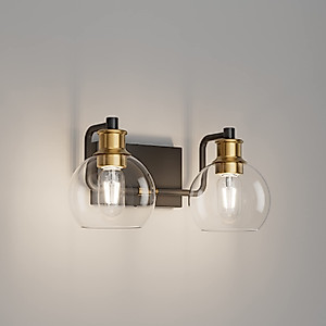 Tipace Clear Glass Globe Lamp Shades Replacement Lampshade for Light Fixture