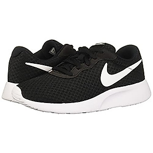 Nike Women's WMNS Tanjun Running Shoes, Black/White, 8