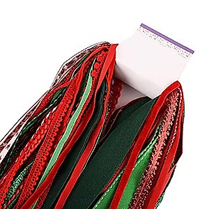 Christmas Ribbon for Crafts Holiday Ribbon for Gift Wrapping Holiday Ribbon Fabric Scraps Gift Ribbon for Gift Wrapping Fabric Ribbon Satin Ribbon Fringe Trim Grosgrain Ribbon Approx 30 Yd