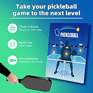 Dink Master Pickleball Practice Board-Wall Pickleball Rebounder Training Aid-Quickly Practice Your Forehand,Dink Shot and Volley and Improve Your Pickleball Game-2.7ft*2.4ft