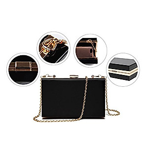 Lanpet Women Acrylic Transparent Evening Clutches Shoulder Bag Cross-Body Purse Party Bag
