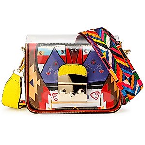 OCT17 Women Mini Clear Transparent Jelly Purse Plastic Cross fanny packs body Durable Summer Shoulder Bag