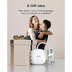 SUPERDANNY 6-Port USB Charger, 40W 8A Mini USB Charging Station, Charging Station for Multiple Devices, 4ft Cable, Compatible with iPhone, iPad, Galaxy, Pixel, for Travel, Cruise, White