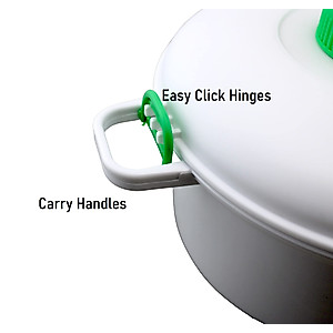 Eco Friendly Microwave Pressure Cooker Steamer Healthy Cooking Quick Fast Vegetables Meats Poultry Fish Rice Cooker No Oil Needed! BPA FREE