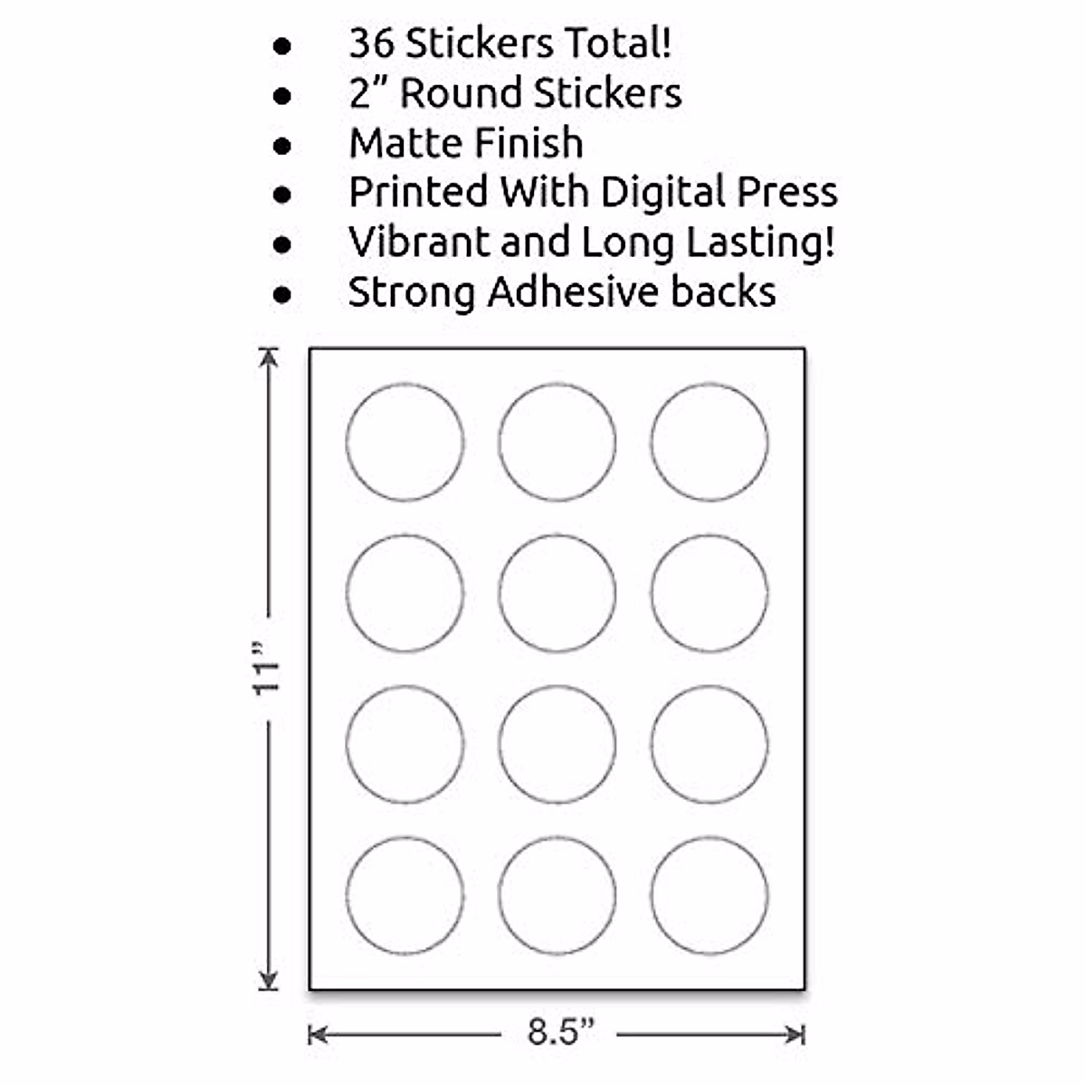 Blue Ready to Pop Baby Shower Stickers | 36 Matte Stickers | 2 Inches Round | Ready to Pop Baby Shower Labels