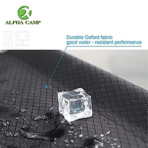 ALPHA CAMP Oversized Camping Director Chair Heavy Duty Folding Camp Chair with Side Table for Adults