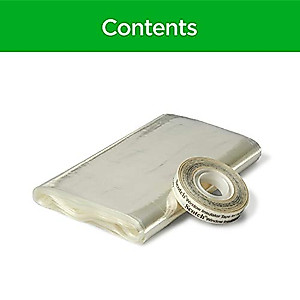 3M Outdoor Window Insulation Kit, Clear Window Film for Heat and Cold, 5.16 ft. x 7 ft., Covers Two 3 ft. x 5 ft. Windows