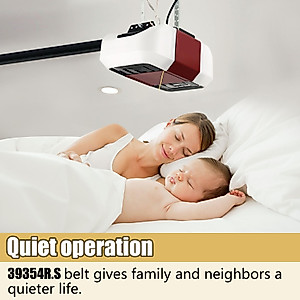 Vanesa 39354R.S 7 Ft High Garage Door Belt Compatible with Genie 7055, 2055, 7155, 1055, 1155, 3055, 3053, 3155d, SilentMax, SilentMax Garage Opener, Replacement Genie Belt