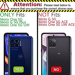 BENTOBEN Case Compatible with Moto One 5G/Moto G 5G Plus/Moto One 5G UW, 3 Layer Heavy Duty Rugged Shockproof Protective Cover for Motorola Moto One 5G /G 5G Plus/One 5G UW 6.7", Wine Red