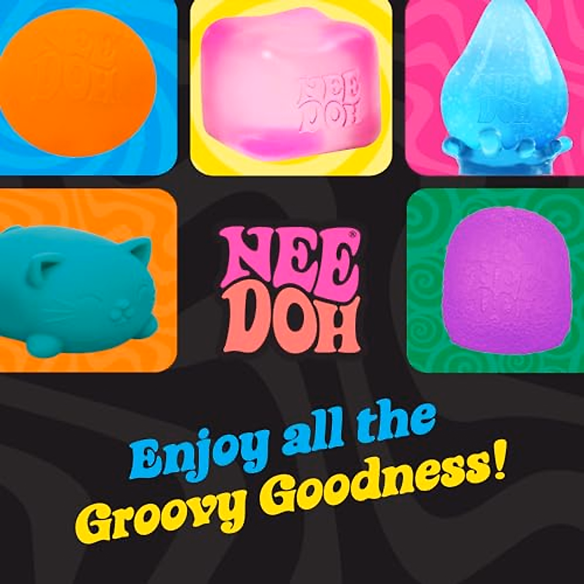 Schylling NeeDoh Nice Berg - Giant NeeDoh Nice Cube - Sensory Squeeze Toy with a Super Solid Squish - Ages 3 and Up - One Cube