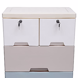Gdrasuya10 Storage Cabinet Plastic Storage Organizer with 6 Drawers Closet Drawers Tall Dresser Organizer for Bedroom Playroom Bedroom Furniture 19.69 * 13.78 * 40.16inch