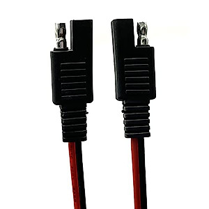 Halokny SAE Extension Cable, 14AWG SAE to SAE Quick Disconnect Wire Harness Connector Wirel for Automobile and Solar Panel (3.3Ft/1M)