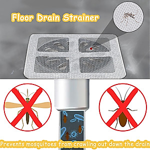 Disposable Hair Drain Stickers,30Pcs Floor Drain Sticker,Sewer Filter Screen,Filter Patches,Shower Drain Hair Catcher,Shower Drain Mesh Stickers for Bathroom/Laundry/Bathtub/Kitchen