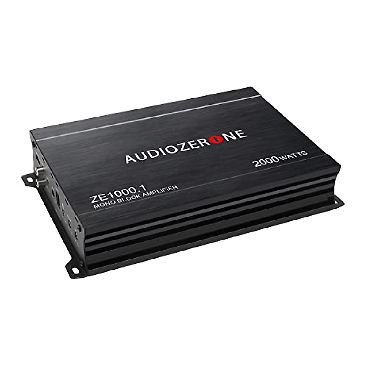Car Audio Amplifier ZE1000.1 2000W Monoblock Class D MOSFET Subwoofer Audio, 1-4 Ohm Stable, Low Pass Crossover, Mosfet Power Supply, Stereo