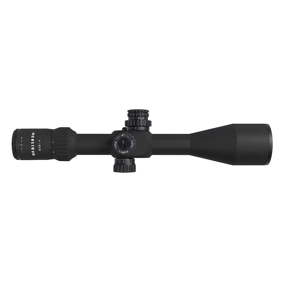 Monstrum G3 4-16x50 FFP Rifle Scope | Monstrum Extended Length Offset Scope Mount | 20 MOA | Bundle