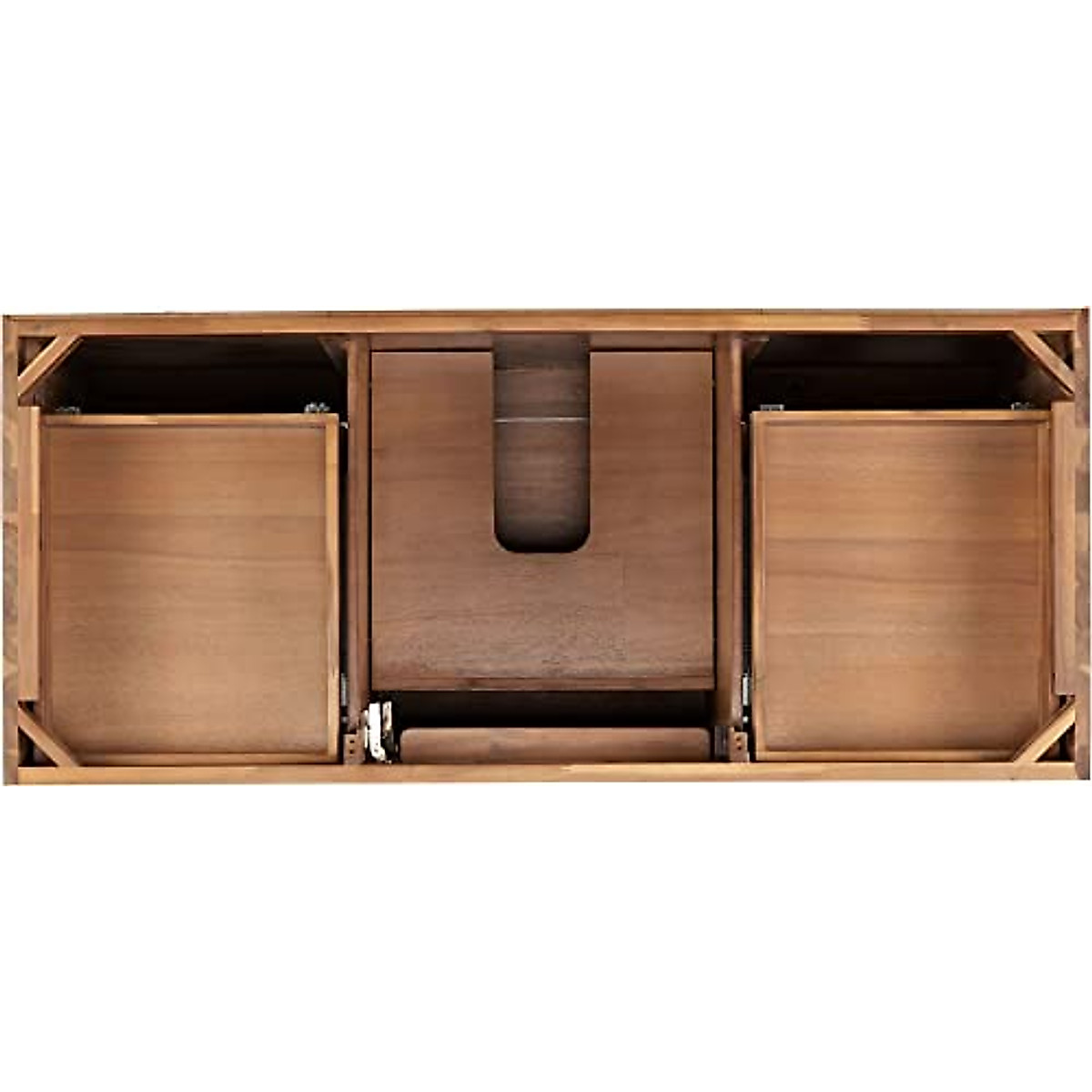 Signature Hardware 953140-48-RUMB-8 Devora 48" Free Standing Single Vanity Set with Wood Cabinet, Vanity Top, and Rectangular Undermount Vitreous China Sink - 8" Faucet Holes