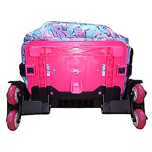 YUB Rolling Backpack On Wheels High-Capacity School Bag Backpacks for Students Climbing Stairs Six Wheels Purple