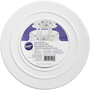 Wilton Smooth Edge Separator Plate for Cakes, 10-Inch