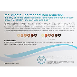 mē Smooth Permanent Hair Reduction Device with FDA Cleared elōs Technology - with 200,000 Pulses