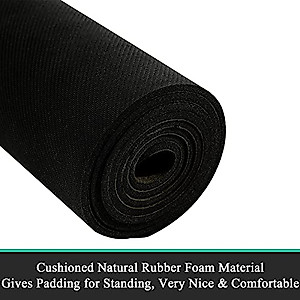 Pauwer Farmhouse Laundry Room Rugs Runner 20"x48" Non Slip Waterproof Laundry Mats Kitchen Floor Carpet Durable Cushioned Natural Rubber Foam Area Rug for Laundry Room Kitchen