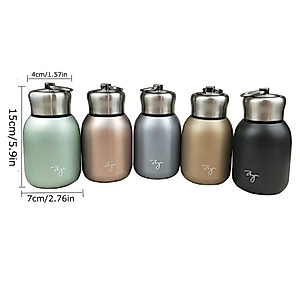 10.15oz/300ML Mini Thermal Mug Leak Proof Vacuum Flasks Travel Thermos Stainless Steel Drink Water Bottle Thermos Cups for Indoor and Outdoor (Green)