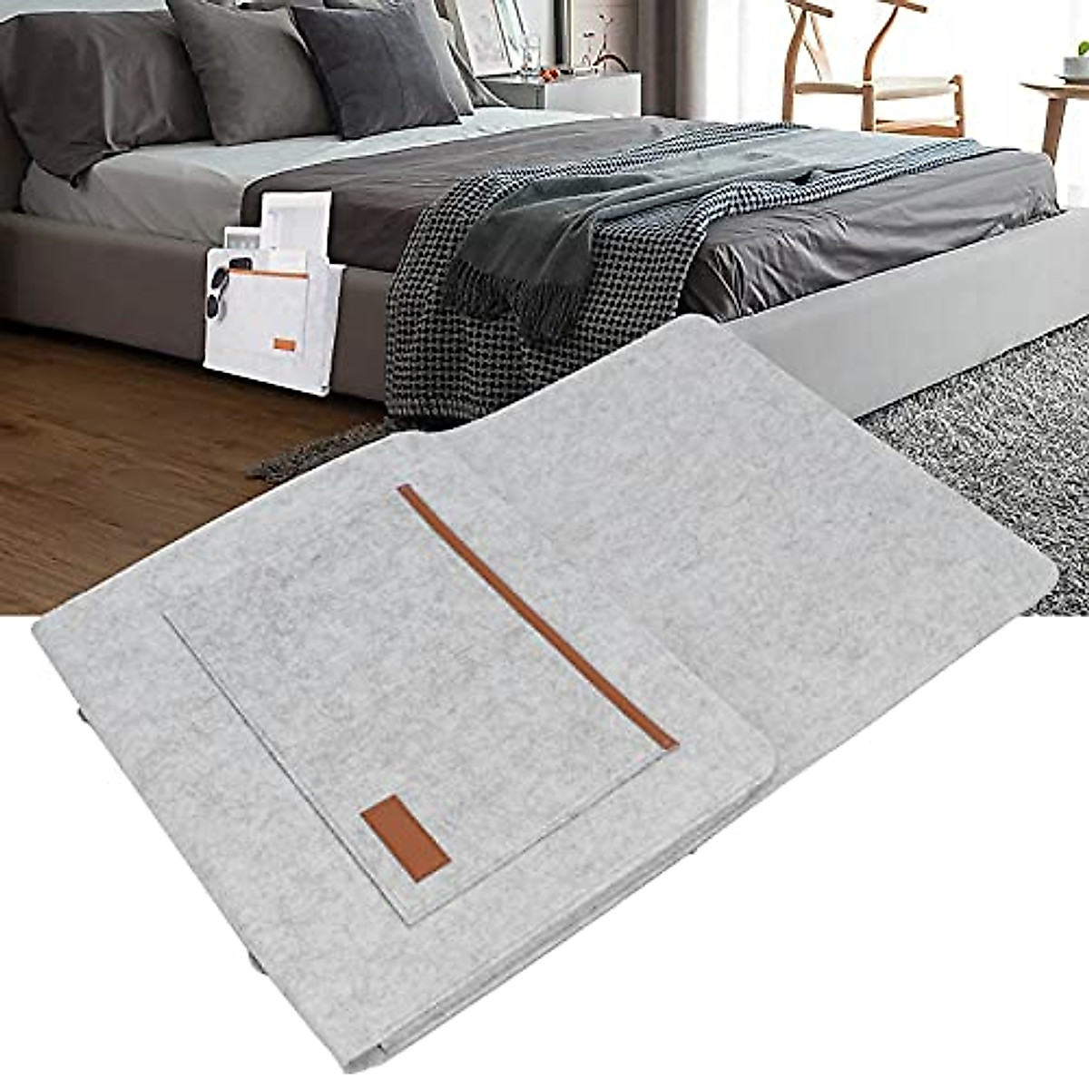 Eulbevoli Bedside Storage Organizer, Large‑Capacity Bedside Hanging Holder for Dormitory Rooms for Families