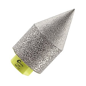 Diamond Beveling Chamfer Bits 1-3/8"(35mm) - Finger Milling Bits SANLEETEK for Shaping Trimming Enlarging Grinding Existing Holes in Tile Porcelain Ceramic Granite Marble