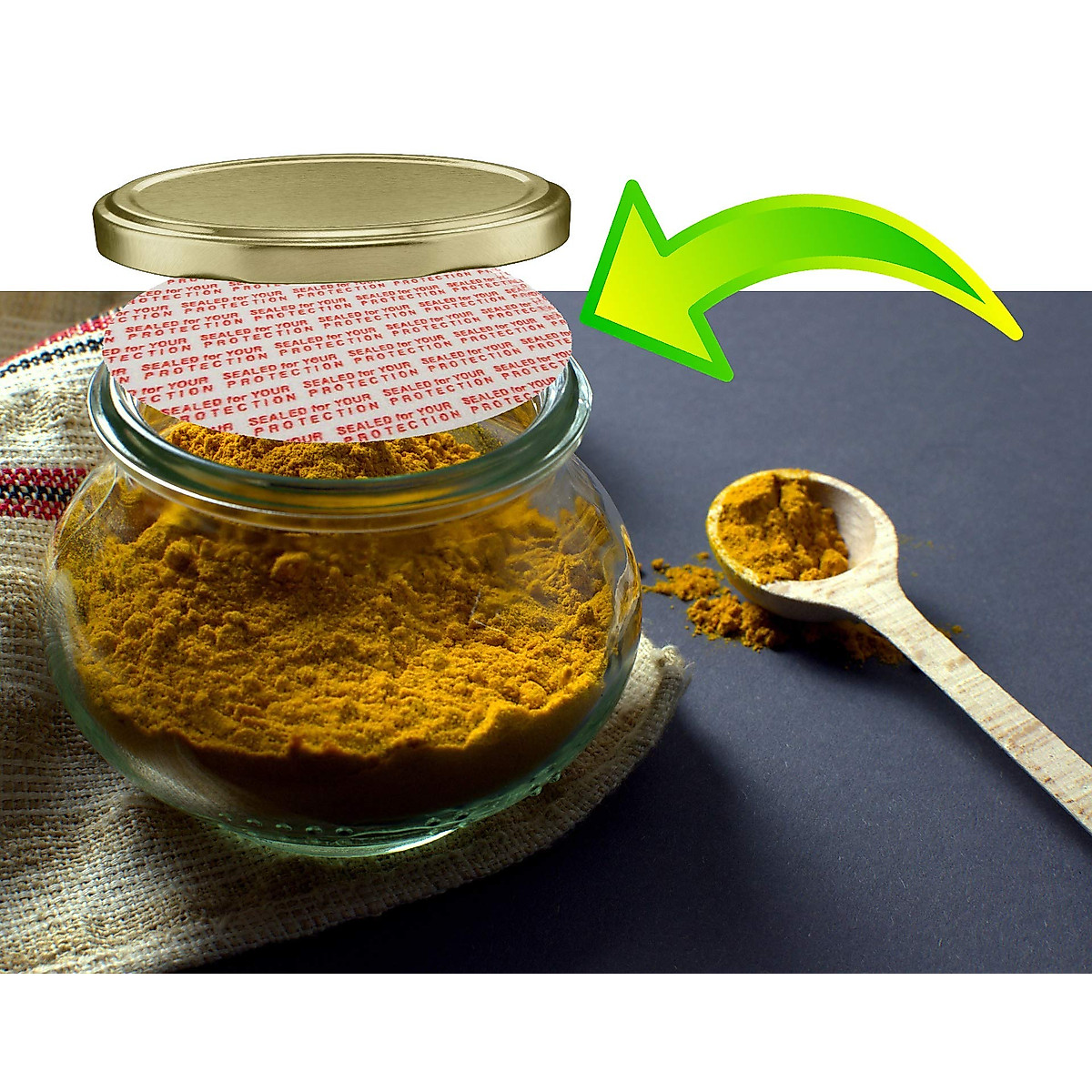 Pressure Sensitive Torque Activated Cap Seals Liners -100 PCS - for Regular Mouth Glass & Plastic Ball Mason Canning Jars - No Induction Sealer Needed - 70 mm (2.75") Made in USA