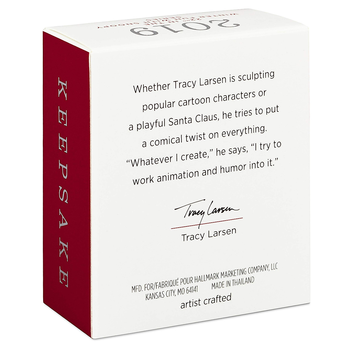 Hallmark Keepsake 0899QXM8367 Mini Christmas Ornament 2019 Year Dated Peanuts Winter Fun With Snoopy Snowshoeing Miniature, 1.04"