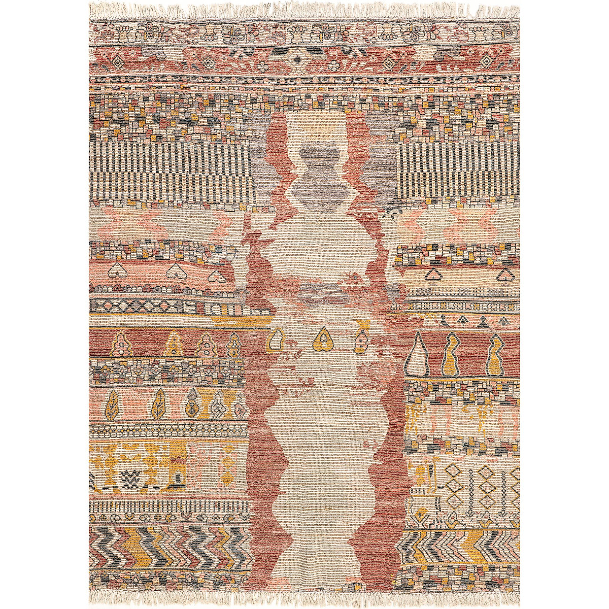 nuLOOM Hermina Southwestern Tasseled Area Rug, 8x10, Multi