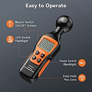 Olmlmo Emf Meter Ghost Hunting Equipment Radiation Detector Digital Electromagnetic Field Radiation Detector Digital LCD Emf Detector Tester for Home Emf Inspections Office Outdoor Ghost Hunting