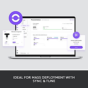 Logitech - Logi Dock, All-in-One USB C Laptop Docking Station, Speakerphone, Noise Canceling Mics, Bluetooth, HDMI, for Windows/macOS, Certified for Microsoft Teams