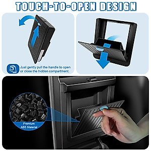 XINTUO 5Pcs Center Console Organizer Tray Compatible for Tesla Model Y Accessories 2025 2024-2021 Armrest Hidden Drawer Storage Box Cup Holder (Not Compatible for Model 3 2024)