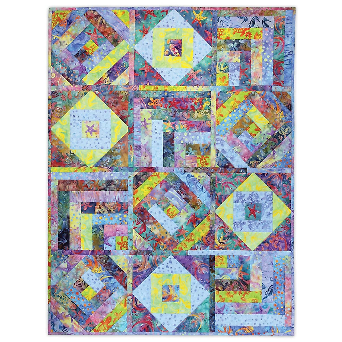 June Tailor Go Mix & Match 12-Block Quilt Kit, Multi