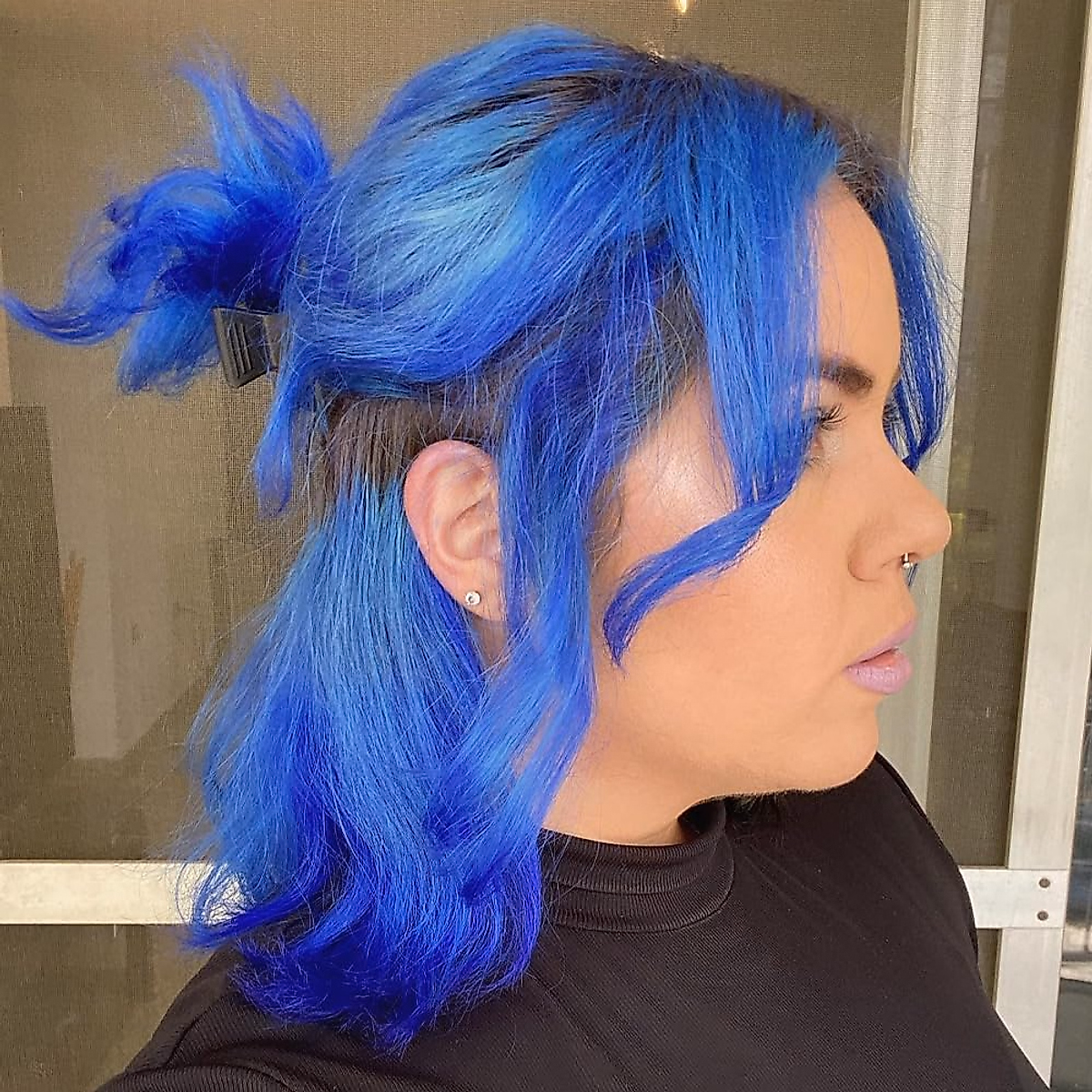 oVertone Haircare Color Depositing Conditioner - 8 oz Semi Permanent Hair Color with Shea Butter & Coconut Oil - Temporary Hair Color Dye - Vegan, Cruelty-Free - Extreme Blue