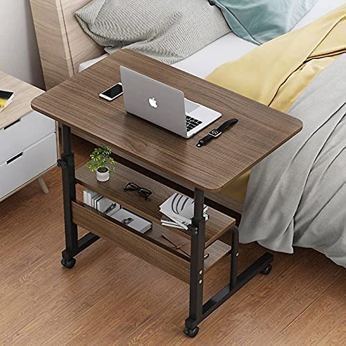 NC Mobile Desk Three-Layer Storage Desk Reading and Learning Office Computer Desk, 80×40